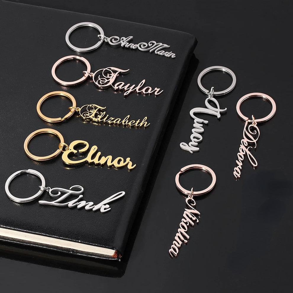 Personalized Custom Name Keychain – Lula Jewelry
